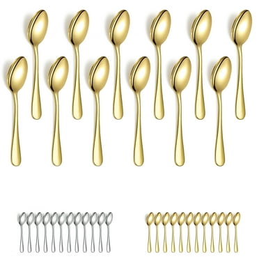 Mini Spoons Gold Vintage Demitasse Scoop for Seasoning Coffee Tea ...