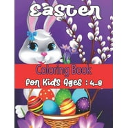 Large Print Easter Color By Number Coloring Book : Large Print Easter ...