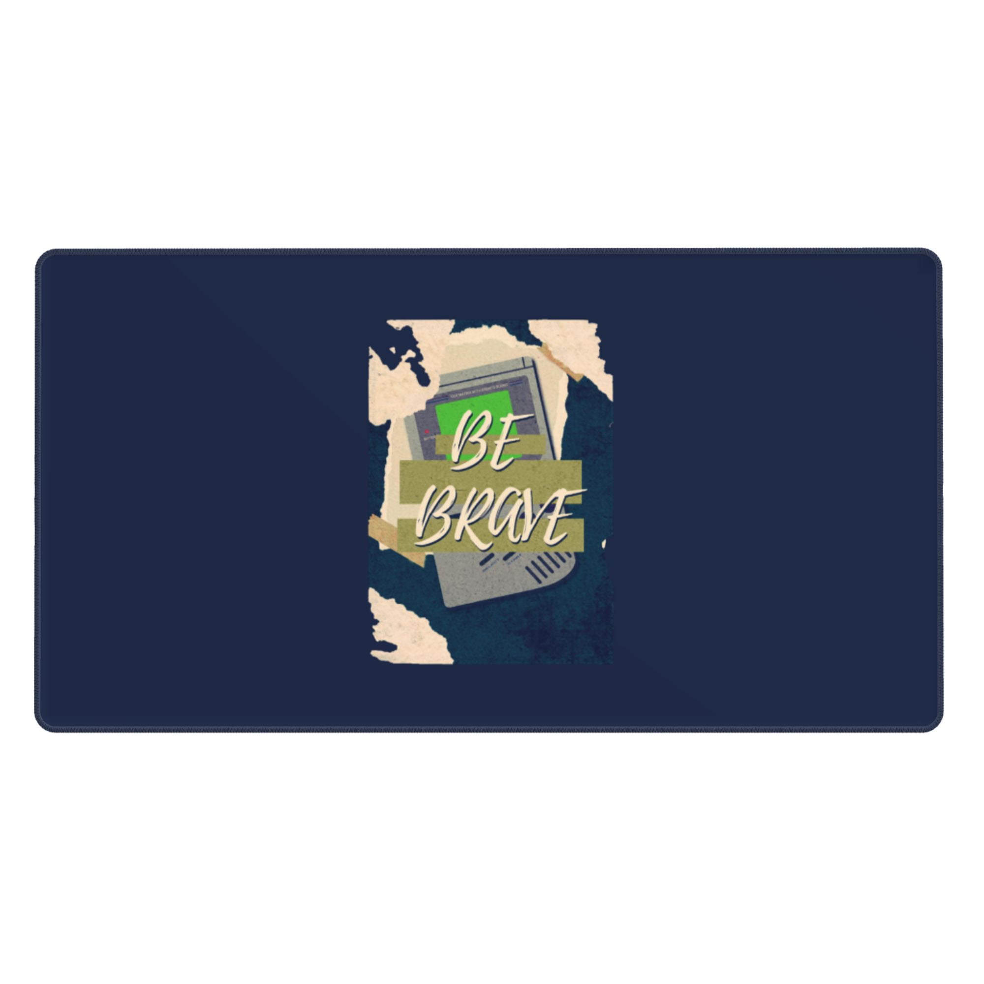 Large Mouse Pad, Blue Be Brave Gamepad Non-Slip Waterproof Rubber ...