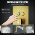 SR SUN RISE Shower System with Push Button Diverter Bathroom Luxury 10 ...
