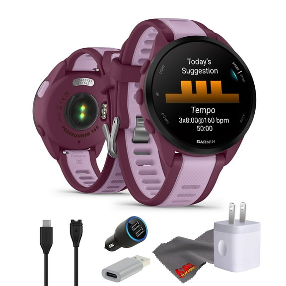 Garmin Forerunner 265S GPS Running Smartwatch, AMOLED Touchscreen ...
