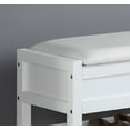 Roundhill Furniture Rouen Storage Bench, White - Walmart.com