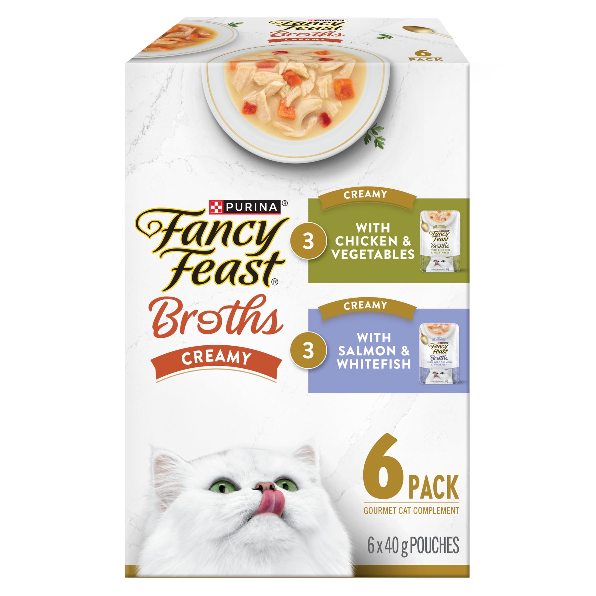 Click here for Fancy Feast Broths Creamy Collection 6c Variety Pa... prices