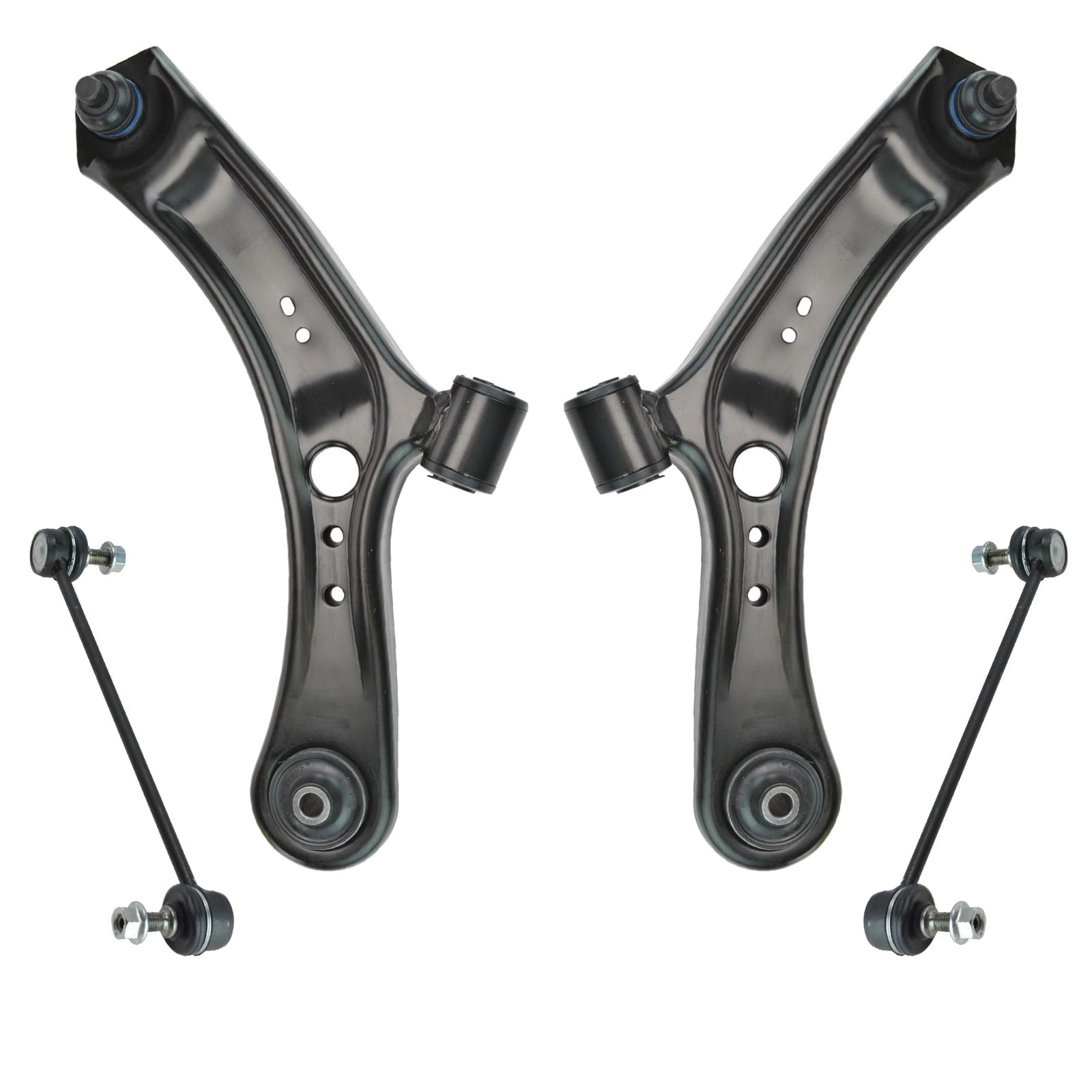 TRQ Front Lower Control Arms with Sway Bar End Link Kit for Suzuki SX4 ...