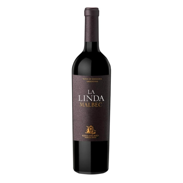 Pack de 4 Vino Tinto La Linda Malbec 14° 750 ml | Bodega Aurrera en línea