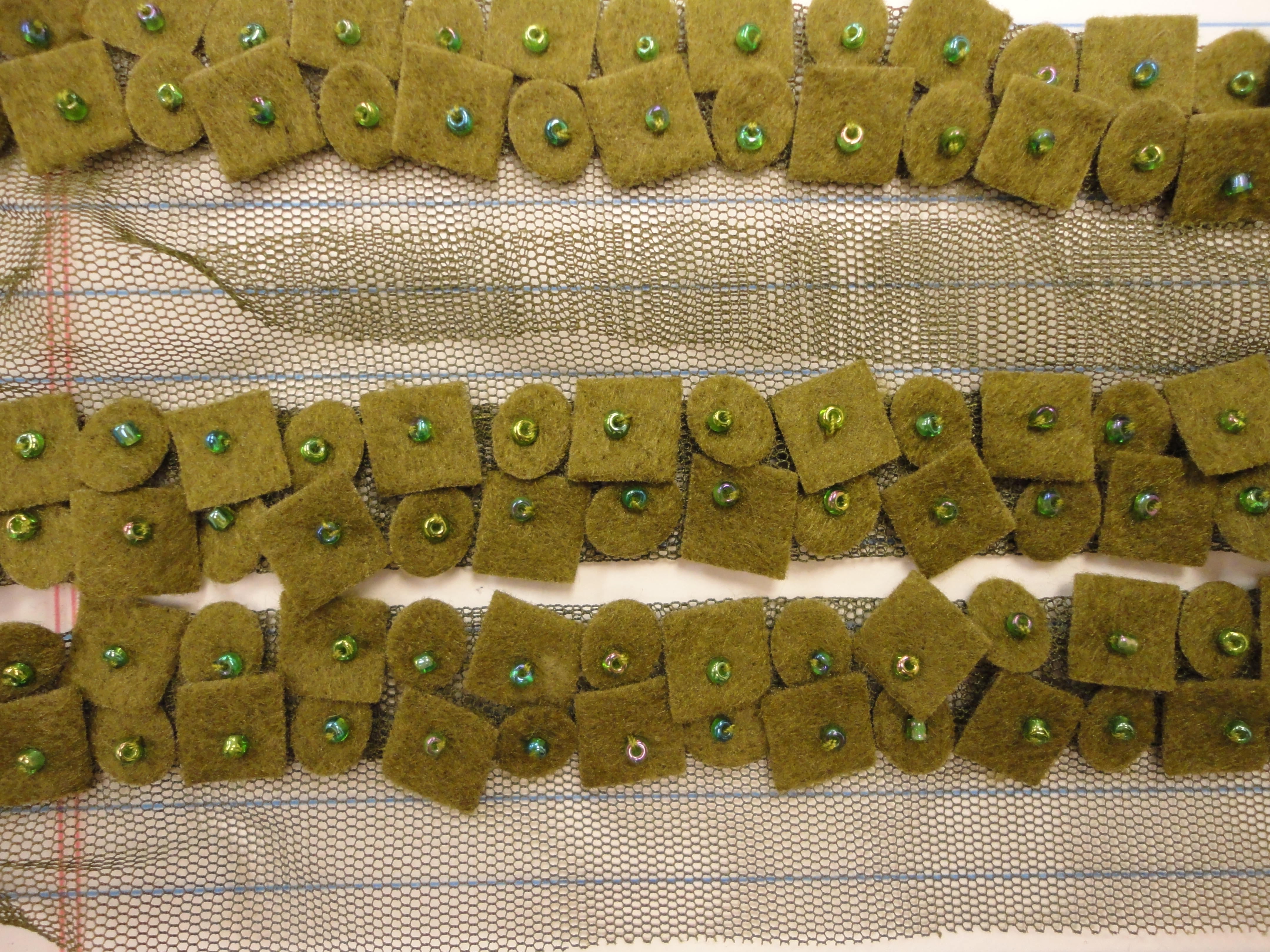 Charmed Felt Mesh Ribbon Hunter Green 5YDS - Walmart.com