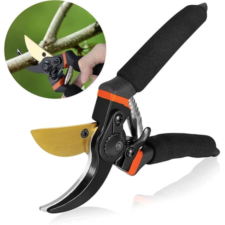 NETSENG Garden Secateurs Straight blade in Steel and Titanium (GPPS ...