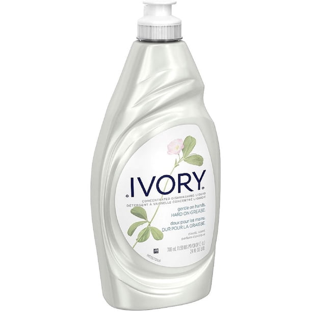 Ivory Concentrated Dishwashing Liquid, Classic Scent 24 oz (Pack of 2 ...