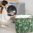 Magik 100L Rectangular Laundry Basket Handle Drawstring Storage Bin ...