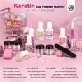 Saviland Dip Powder Nail Kit Keratin - Dip Powder Kit with Dip Powder ...
