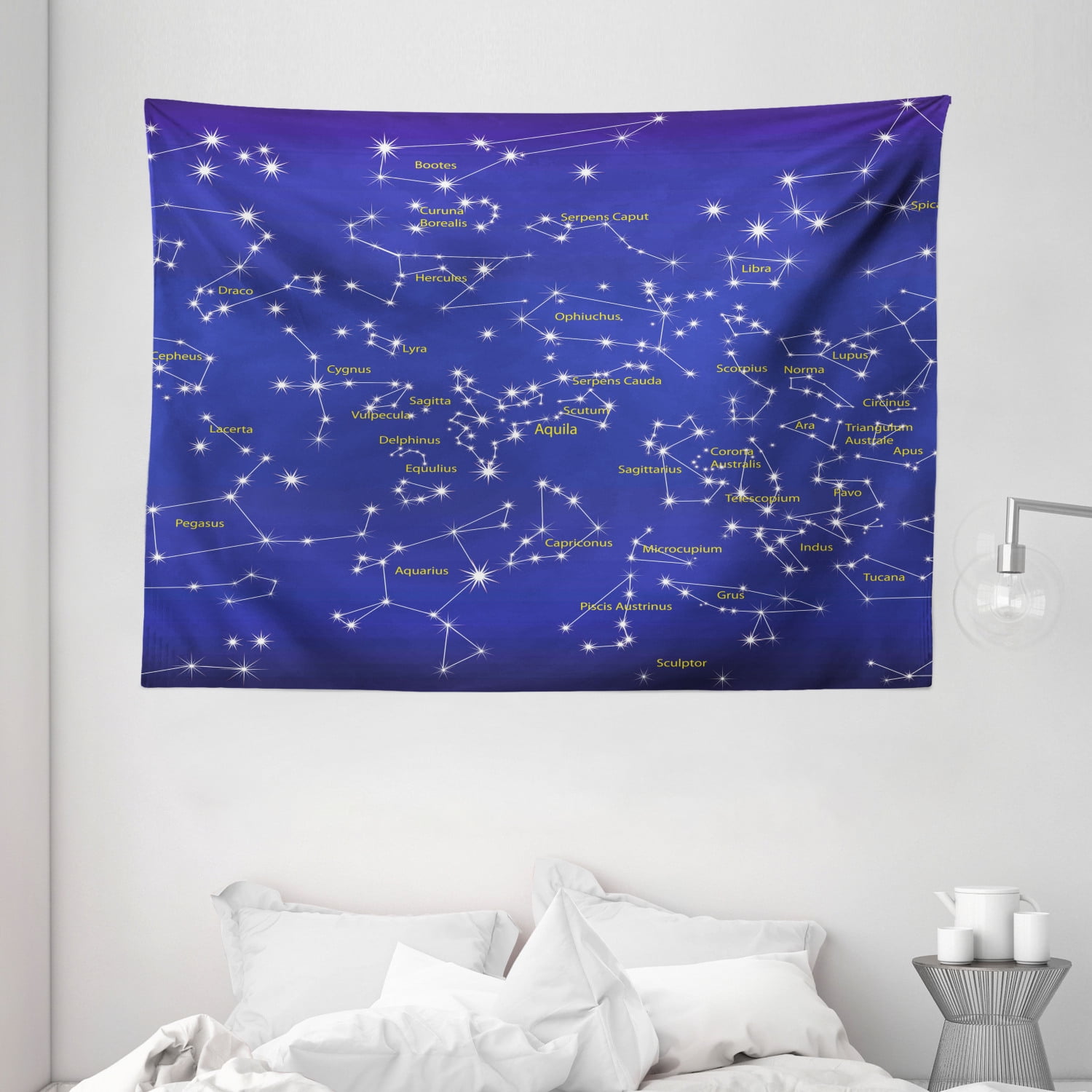 Constellation Tapestry, Astronomy Science Names of Stars Zodiac Signs ...