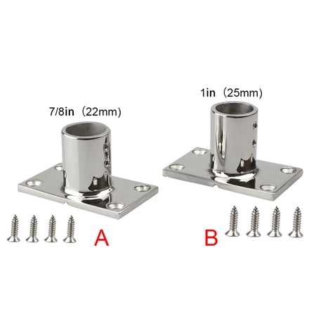 Boat Deck Rectangular Pipes Base Handrail Fitting Bases Fixed ...