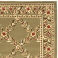 SAFAVIEH Lyndhurst Marshall Floral Border Area Rug, Green, 8'9" x 12 ...