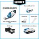 HART 20-Volt Cordless Hand Vacuum Kit with Multi-Surface Motorized ...