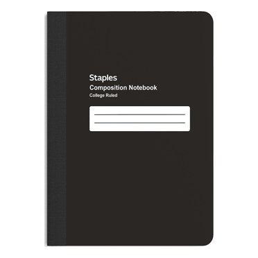Staples Composition Notebook 7.5" x 9.75" Graph Ruled 80 Sheets Blue ...