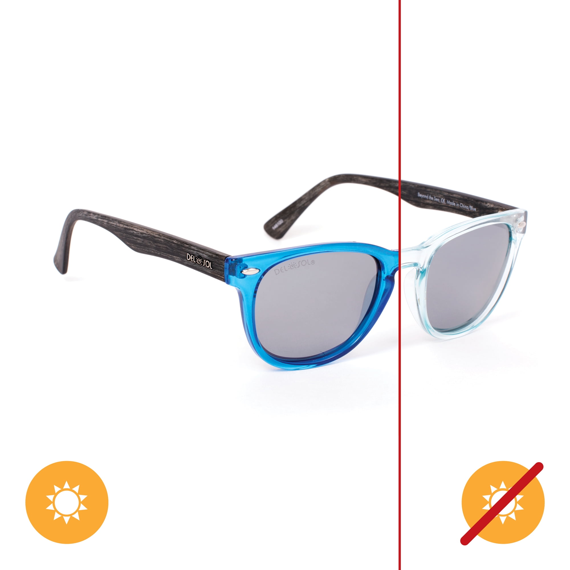 Del Sol Solize Color-Changing Unisex Sunglasses - Beyond the Sea ...