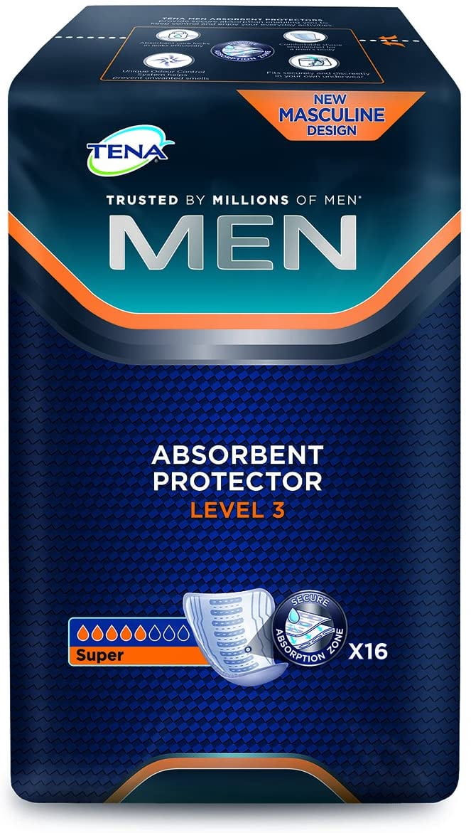 TENA for Men Level 3 (1 Pack of 16) - Walmart.com