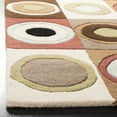 SAFAVIEH Soho Arla Geometric Circles Wool Area Rug, Multi, 7'6" x 9'6 ...