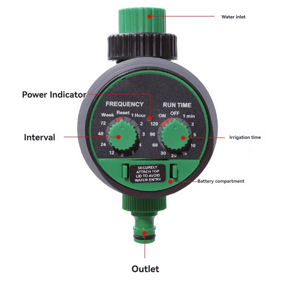 Yardeen Electronic Water Timer Garden Irrigation Controller Digital ...