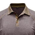 DeHolifer Men's Shirts Plus Size Short Raglan Sleeve Fashion Button T ...