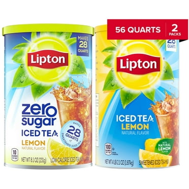 Lipton Instant Unsweetened Iced Tea Powder Mix, 30 qt (Pack of 2 ...