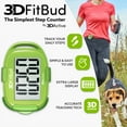 3DActive Pocket Pedometer for Walking, Accurate Small Step Counter ...