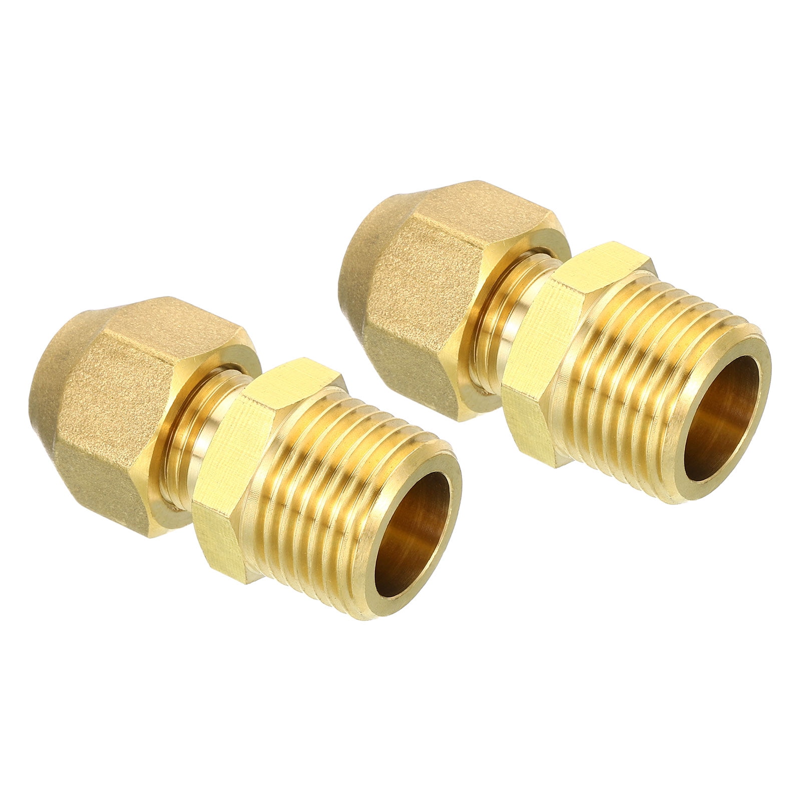 Uxcell G1 2 Male X 3 8 Male Brass Flare Tube Fitting Pipe Hose Fitting
