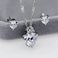 Uloveido Female Love Knot Heart Shape Simulated Diamond Pendant ...