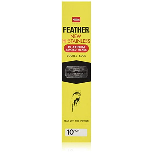 200 Feather Razor Blades NEW Hi-stainless Double Edge - Walmart.com ...