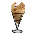 Metal Cone Basket Fry Holder French Fries Stand Fried Display Rack ...