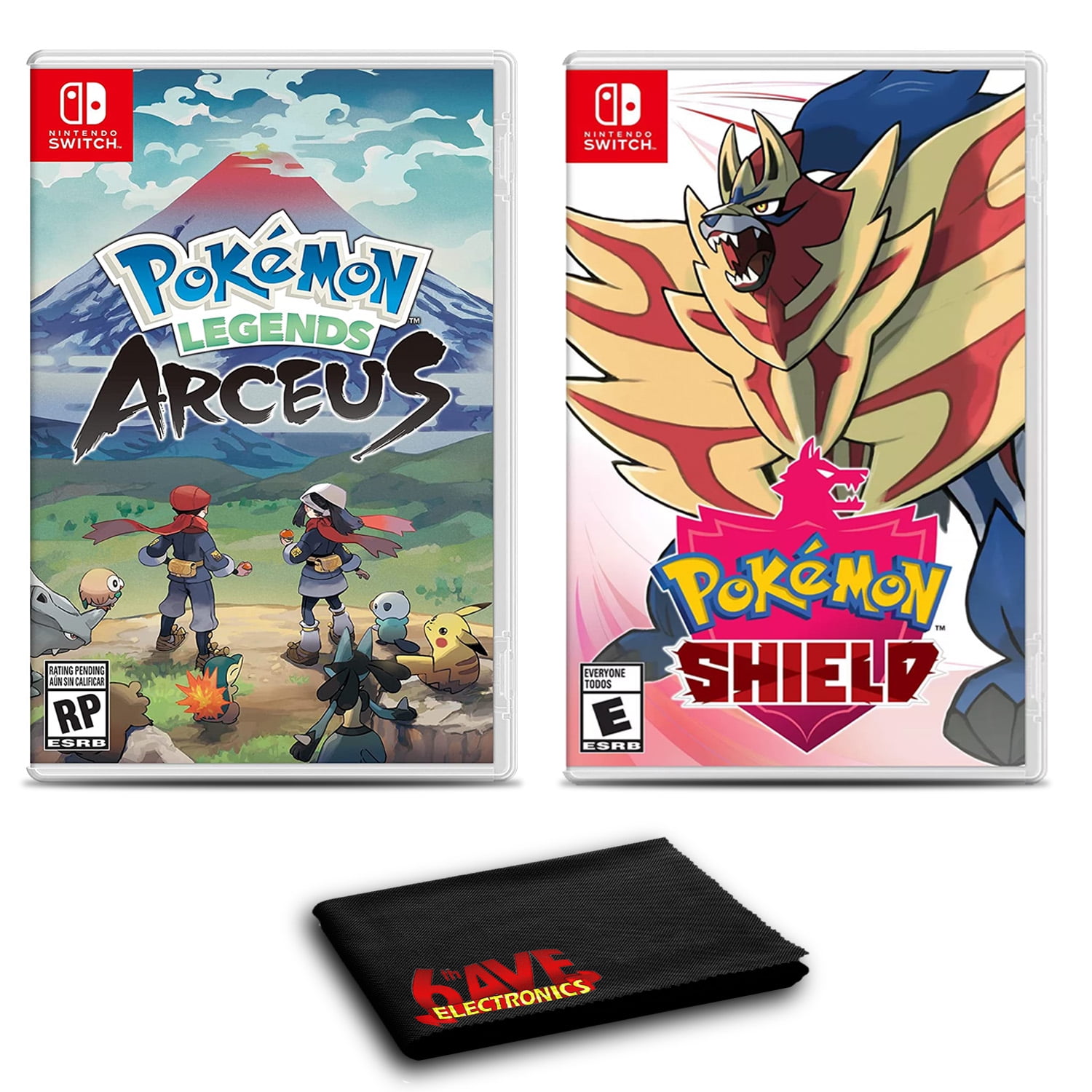 Nintendo Pokemon Legends: Arceus and Pokemon Shield - Two Pack Bundle ...