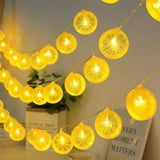 LED Lemon String Lights, 1.5m Battery-Powered, 10 LED Fruit Decor for ...