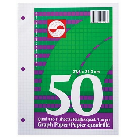 50 Graph Sheets For Binder by APP | Walmart Canada