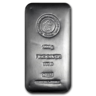 Germania Mint 1 kilo Silver Bar - Serialized Bullion (1000 gram ...