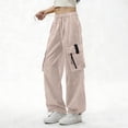 CHUMUD Cargo Pants for Women High Waisted Baggy Pants Drawstring Ankle ...