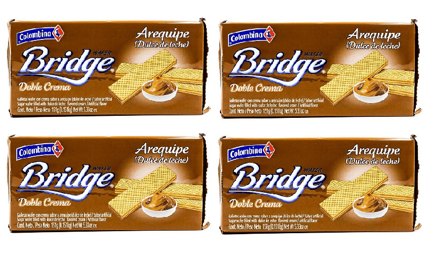 Buy COLOMBINA BRIDGE Wafer con Arequipe | Milk Caramel Wafers 5.33 oz ...