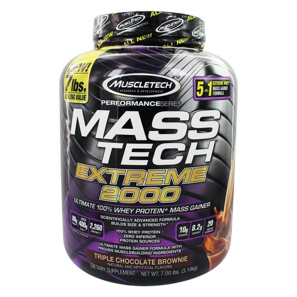 Muscletech Products - Mass Tech Performance Series Extreme 2000 Powder ...