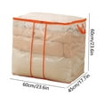 PVC+Cloth Under Bed Storage Bag with Clear Window, Foldable Fabric ...