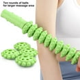 GoldHub 10 Wheels Massage Roller Muscle Sore Pain Relief Deep Tissue ...