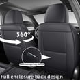 2016 Car Seat Cover for JEEP COMPASS , Faux Leather 5 Piece Full Set ...