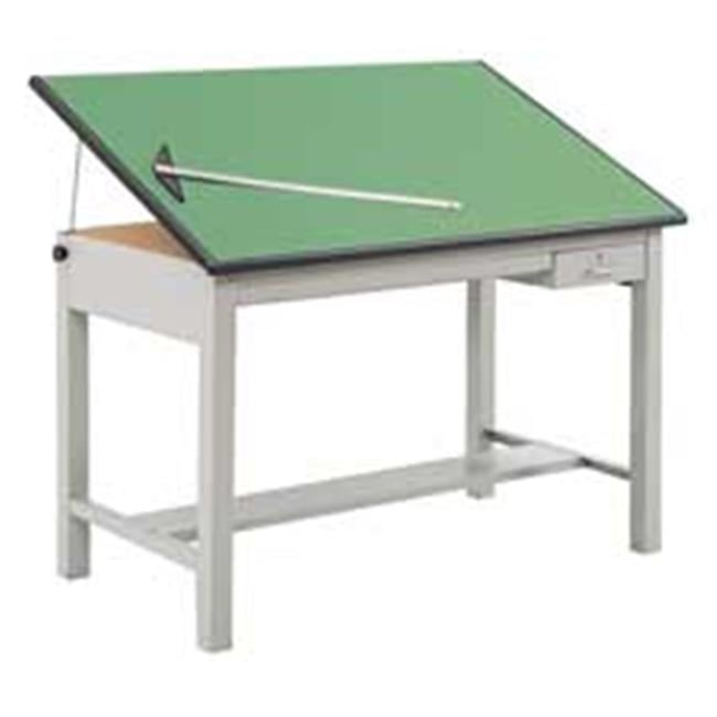 Base- For Drafting Table- 56-.38in.x30-.50in.x35-.50in.- Gray - Walmart.com