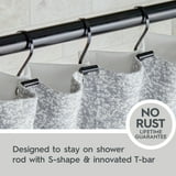 Better Homes & Gardens Rustproof Stainless Steel Shower Hooks with T ...