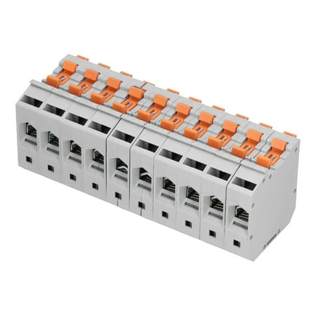 Rail Terminals, 10Pcs 1000V Connection Terminal Block Combination For ...