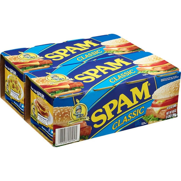 Hormel Spam, Classic, 12 oz, 8 ct - Walmart.com - Walmart.com