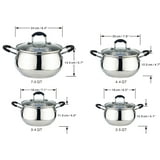 Kitchen Sense Stainless Steel Sauce Pot with Vented Lid - Walmart.com