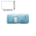 Coral Fleece Polyester Face Towel with Large Grid Pattern for Bathroom ...