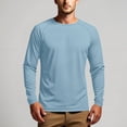 Aofany Men’s & Big Men’s Crewneck T-Shirt，Men’s Solid Color Moisture ...