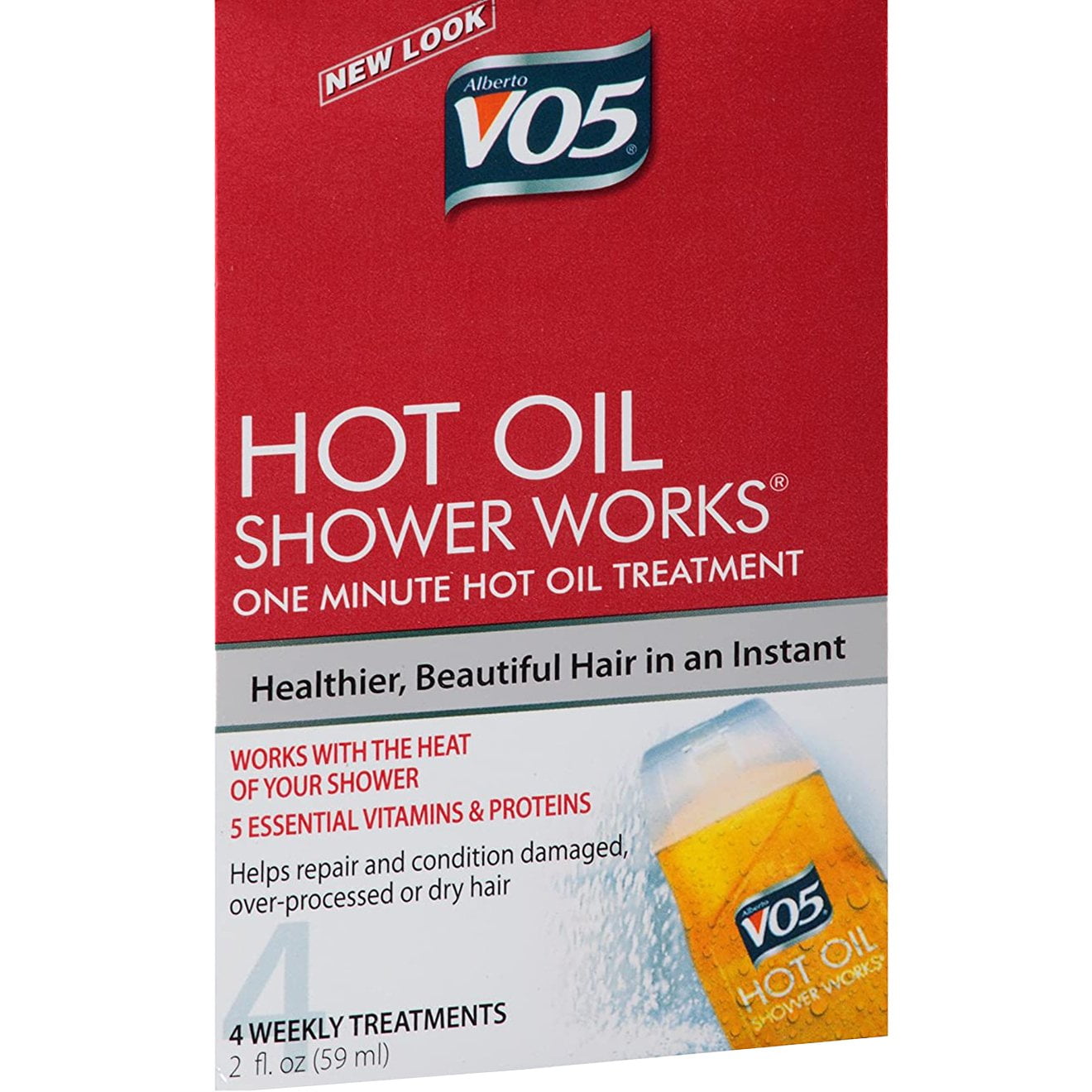 Alberto VO5 Hot Oil Shower Works One Minute Conditioning Treatment, 2 Oz