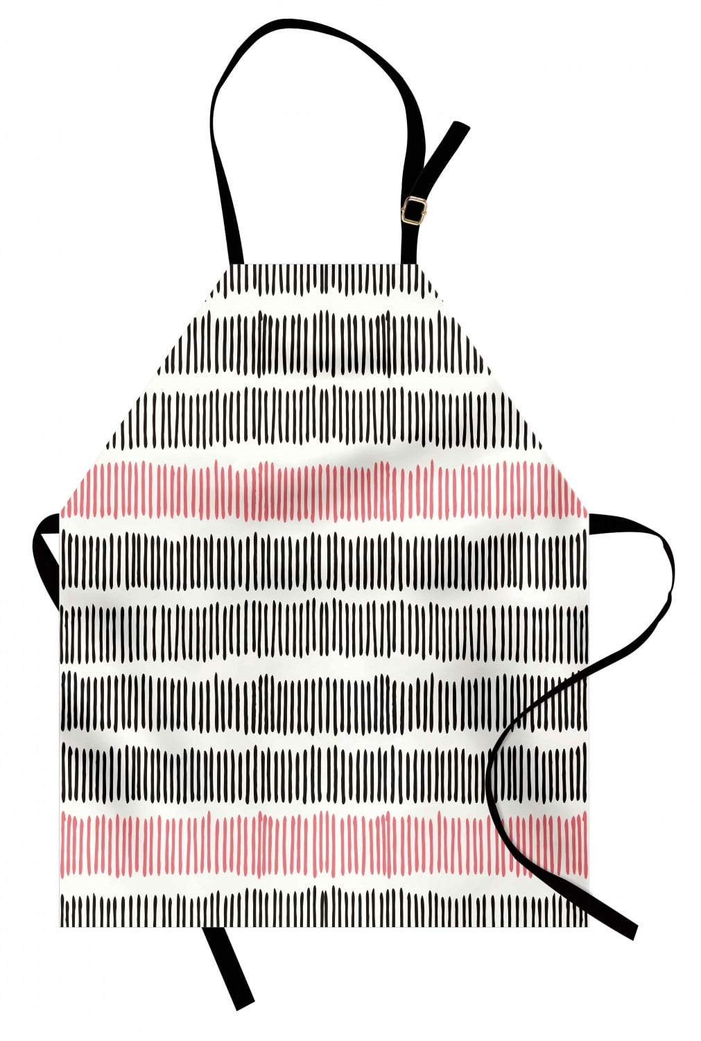 Abstract Apron Hand Drawn Short Vertical Lines Retro Horizontal Stripes ...