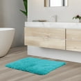 Clara Clark Shaggy Bath Rug with Non-Slip Backing Rubber - Machine ...